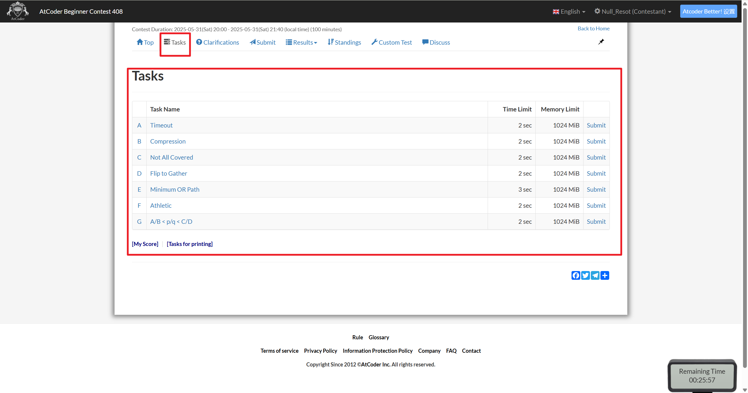 5.2. atcoder - 【打破信息差】萌新认识与入门算法竞赛